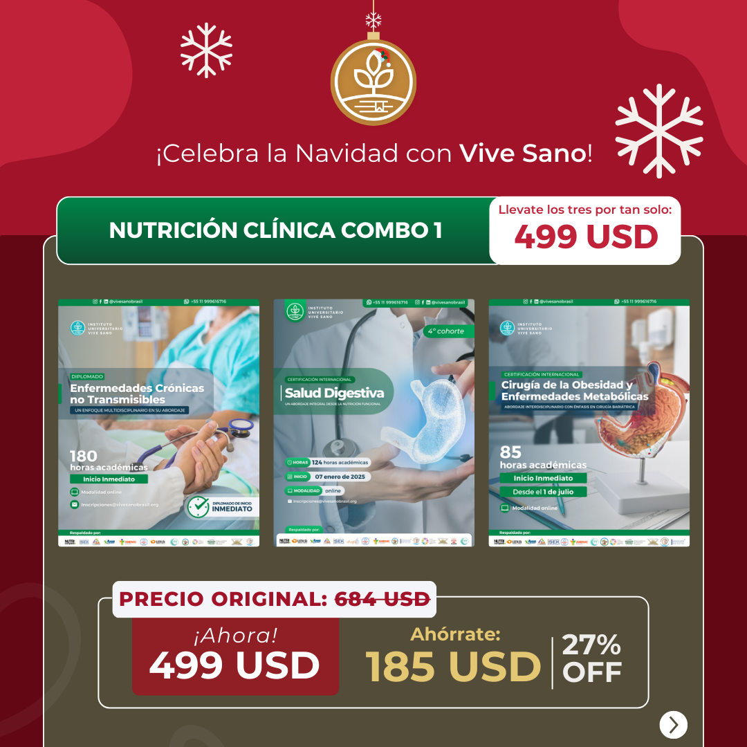 🌟 Combo 1 Nutrición Clínica - Instituto Universitario Vive Sano