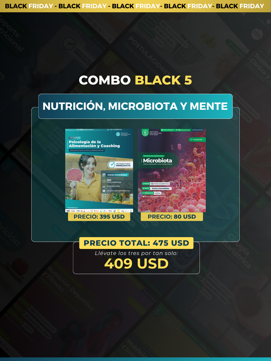 NUTRICIÓN, MICROBIOTA Y MENTE - Instituto Universitario Vive Sano
